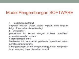 Materi karakteristik software | PPT