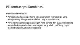 Keluarga Berencana hormonal injeksi dsbb | PPTX