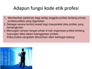 Materi ke 4 ; PEKERJAAN, PROFESI DAN PROFESIONAL.pptx