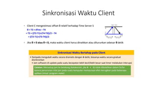 Sinkronisasi Sistem Terdistribusi | PPTX