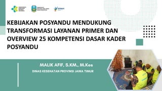 posyandu Integrasi layanan primer di puskesmas | PPTX