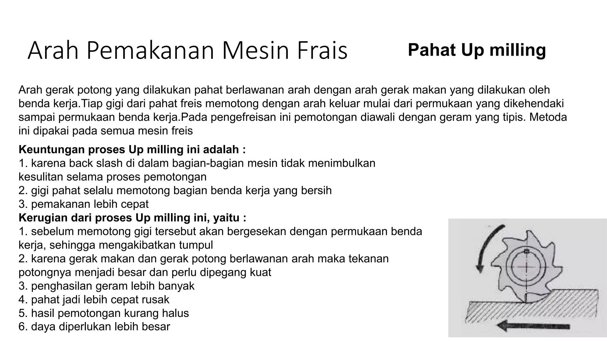 Perawatan Mesin Frais (Maintenance of milling Machine) | PPTX