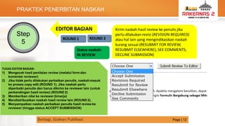 MANAJEMEN PENERBITAN ARTIKEL ILMIAH ONLINE DENGAN OJS | PPT