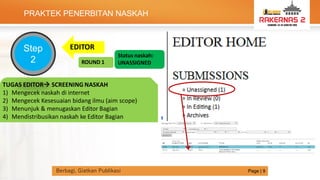 MANAJEMEN PENERBITAN ARTIKEL ILMIAH ONLINE DENGAN OJS | PPT