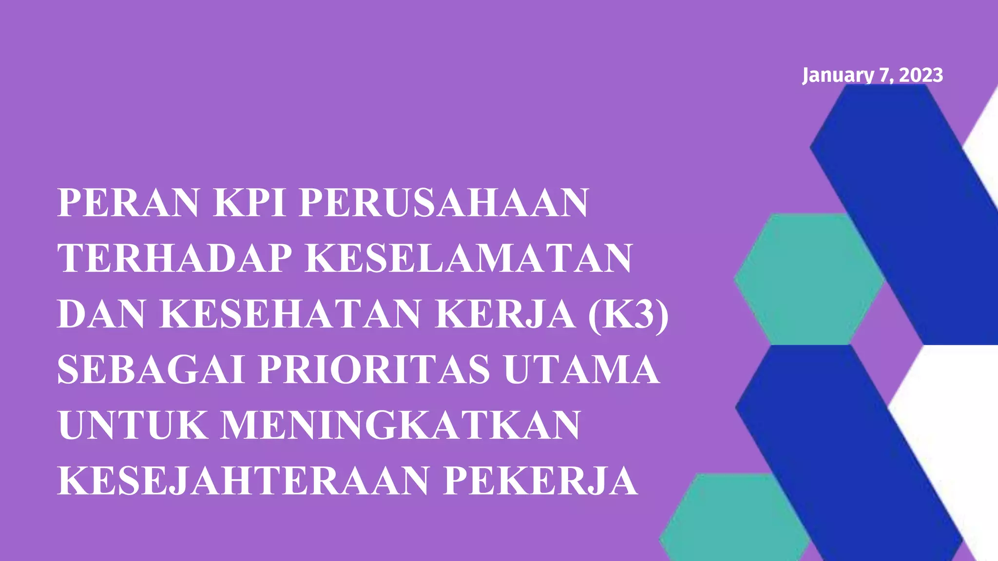 Key Performance Indikator pada K3 | PPTX