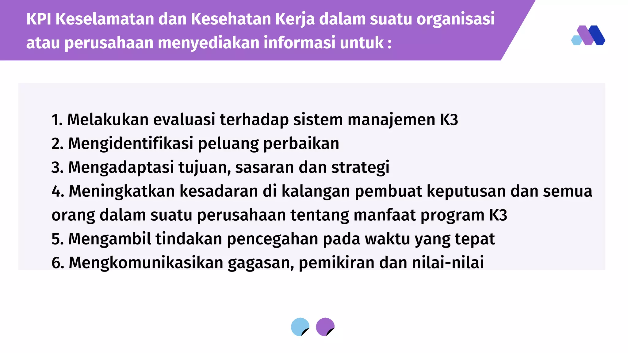 Key Performance Indikator pada K3 | PPTX