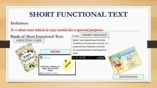 MATERI KELAS IX.1 (SHORT FUNCTIONAL TEXT) | PDF