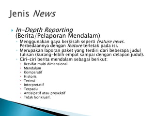 Materi kelas jurnalistik pengajar rana akbari fitriawan | PPT