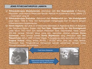 Materi kelas x mengenal manusia purba, agustus 2020 | PPT