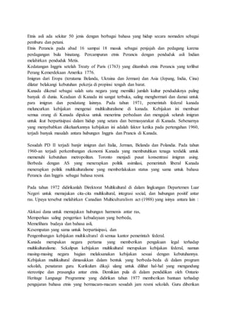 Materi kelompok 5 pentingnya pendidikan multikultural di indonesia | PDF