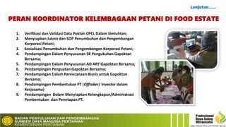 SISTEM PENYULUHAN PERTANIAN DI LOKASI FOOD ESTATE | PPTX