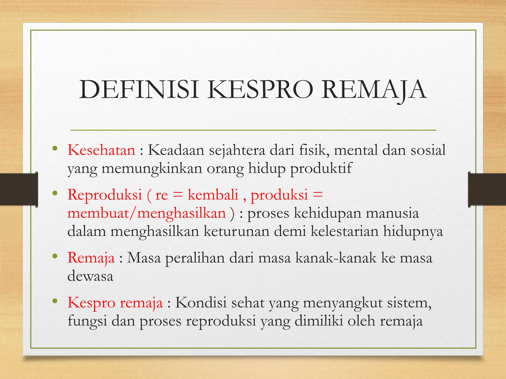 MATERI KESPRO (Kesehatan Reproduksi).ppt