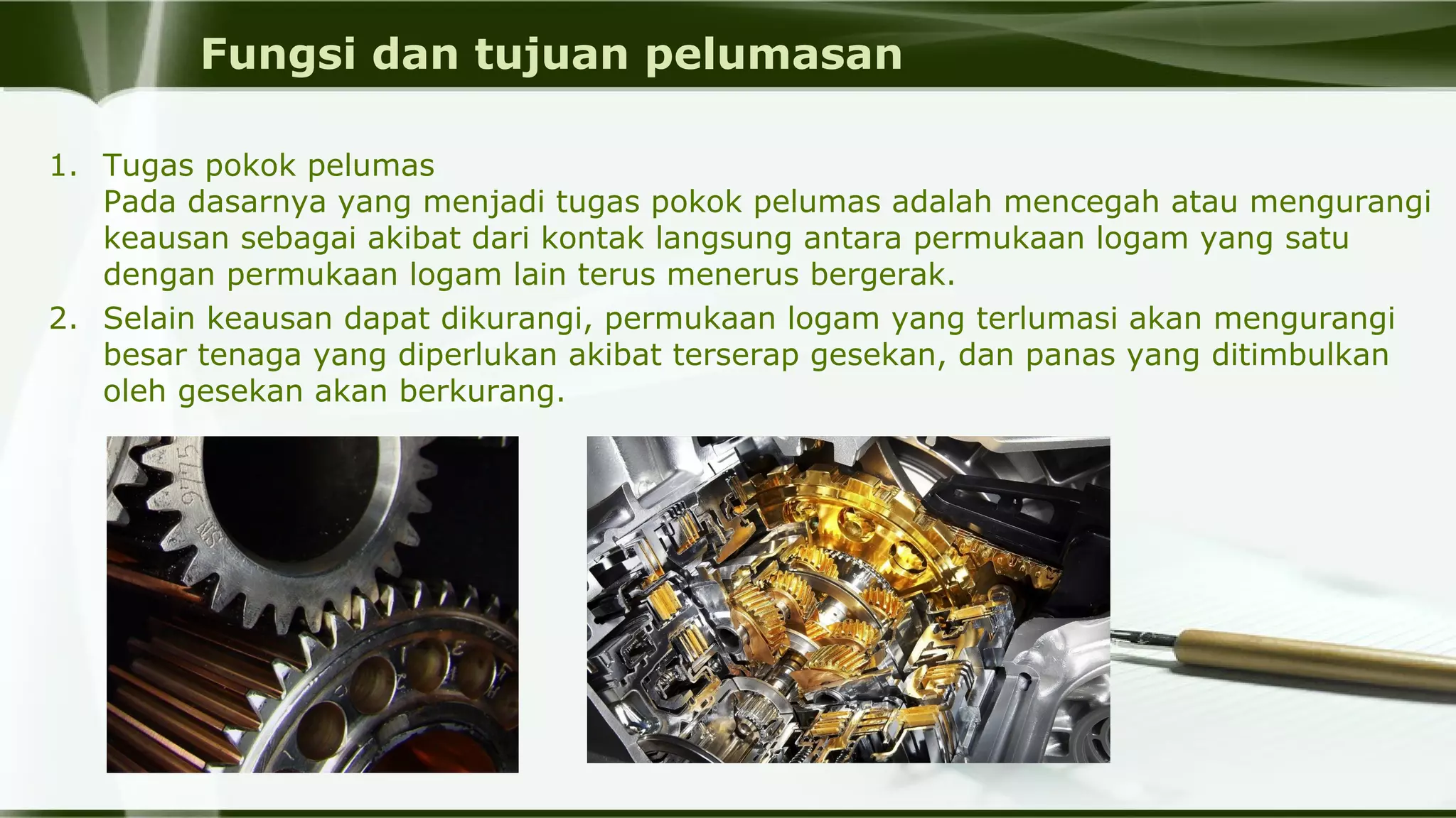 Pelumas dan Pelumasan | PPT