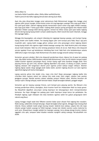 Materi khutbah idul adha 1436 h (jawa) | PDF