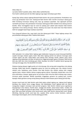Materi khutbah idul adha 1436 h (jawa) | PDF