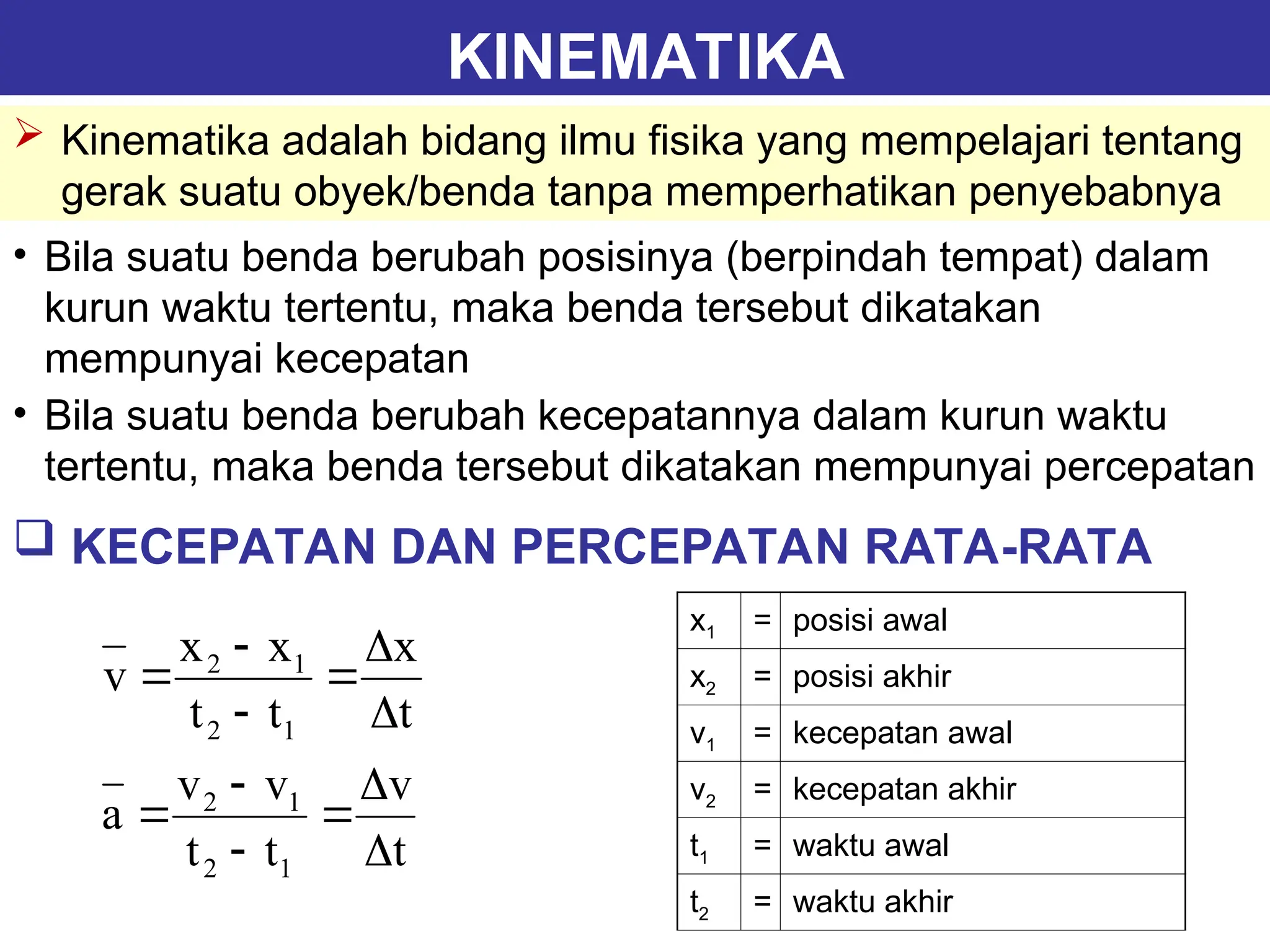 Materi Kinematika Kinematika Kinematika Kinematika | PPT