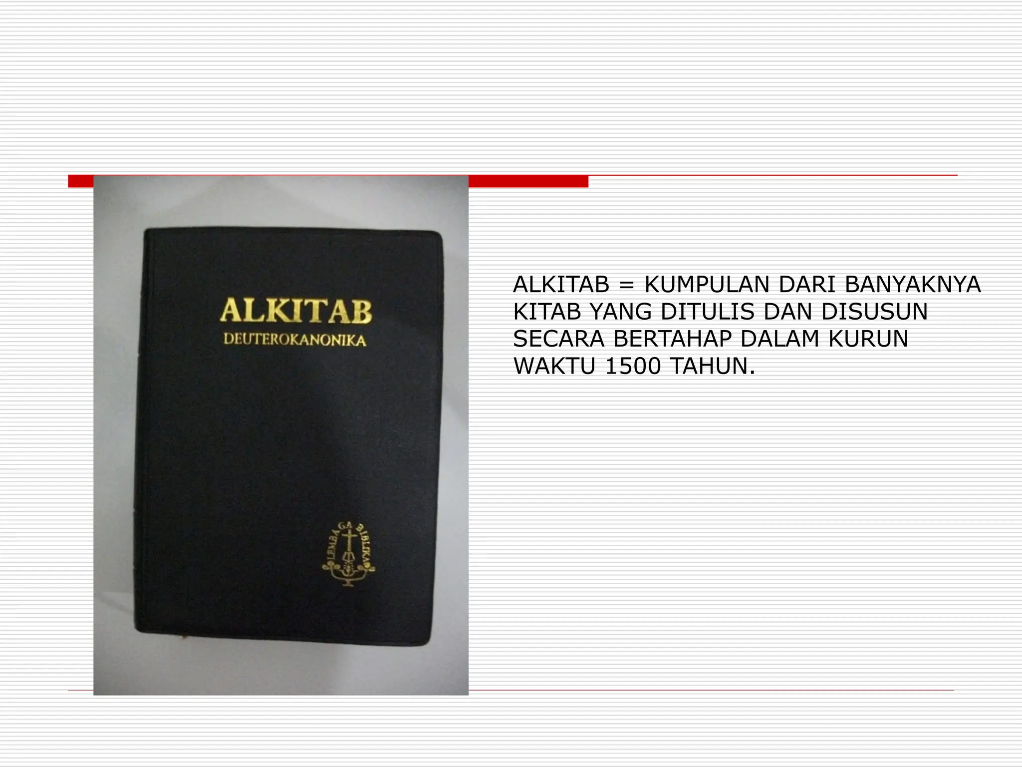 materi kitab suci perjanjian baru dan perjanjian lama | PPT