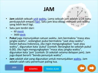 Materi Pramuka kompas, tanda jejak, dan jam | PPTX