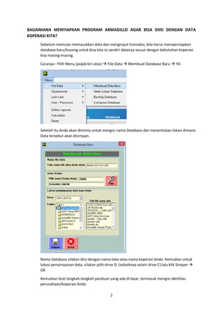 Materi Komputer Akuntansi Dagang / Waserda Koperasi | PDF