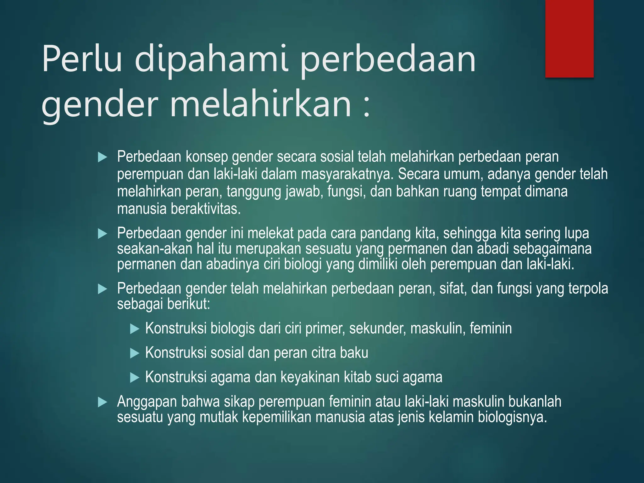 Materi Konsep Gender Seks Dan Kesetaraan Gender Sig 2022 Ppt
