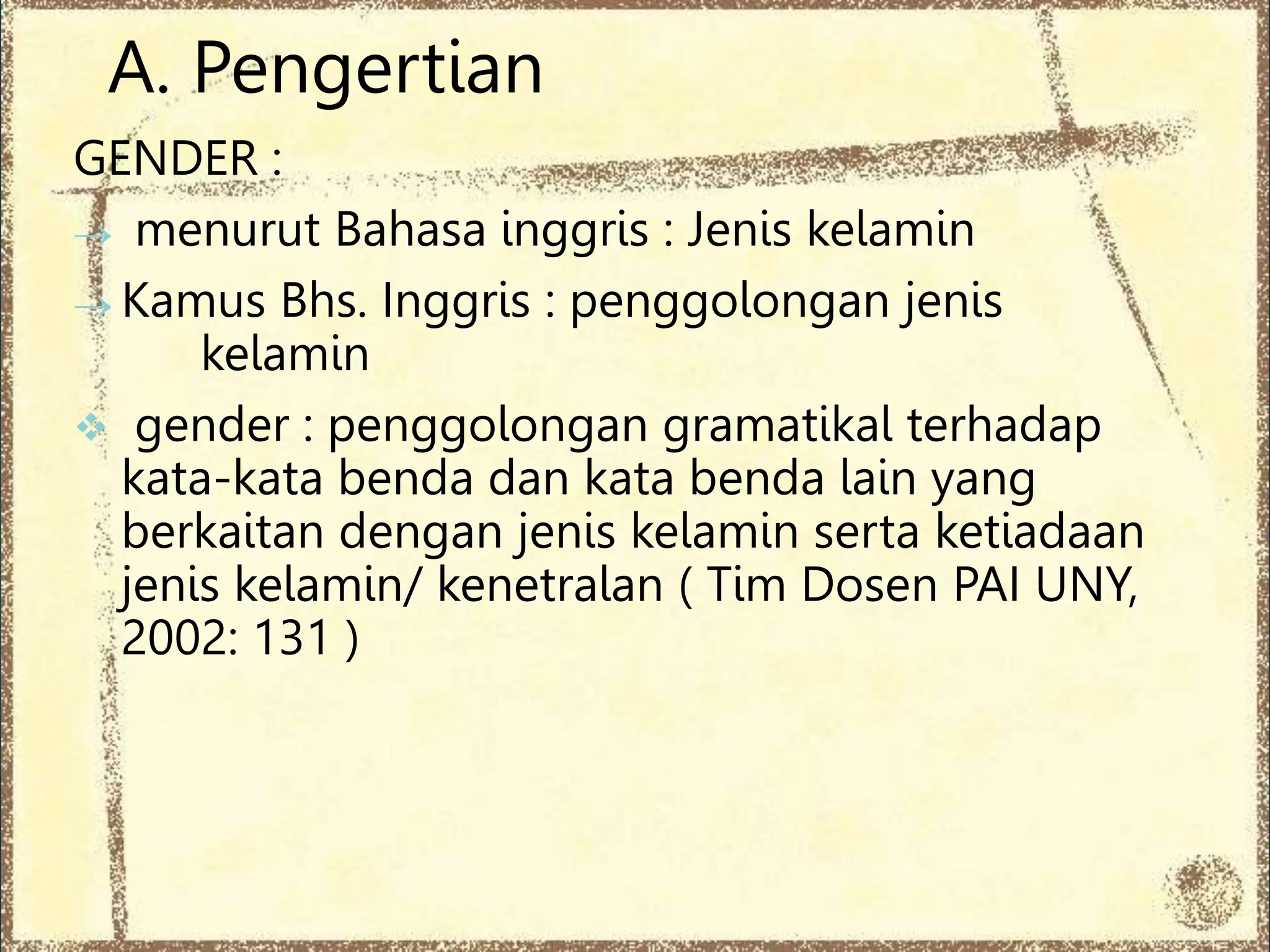 Materi Konsep Gender Seks Dan Kesetaraan Gender Sig 2022 Ppt