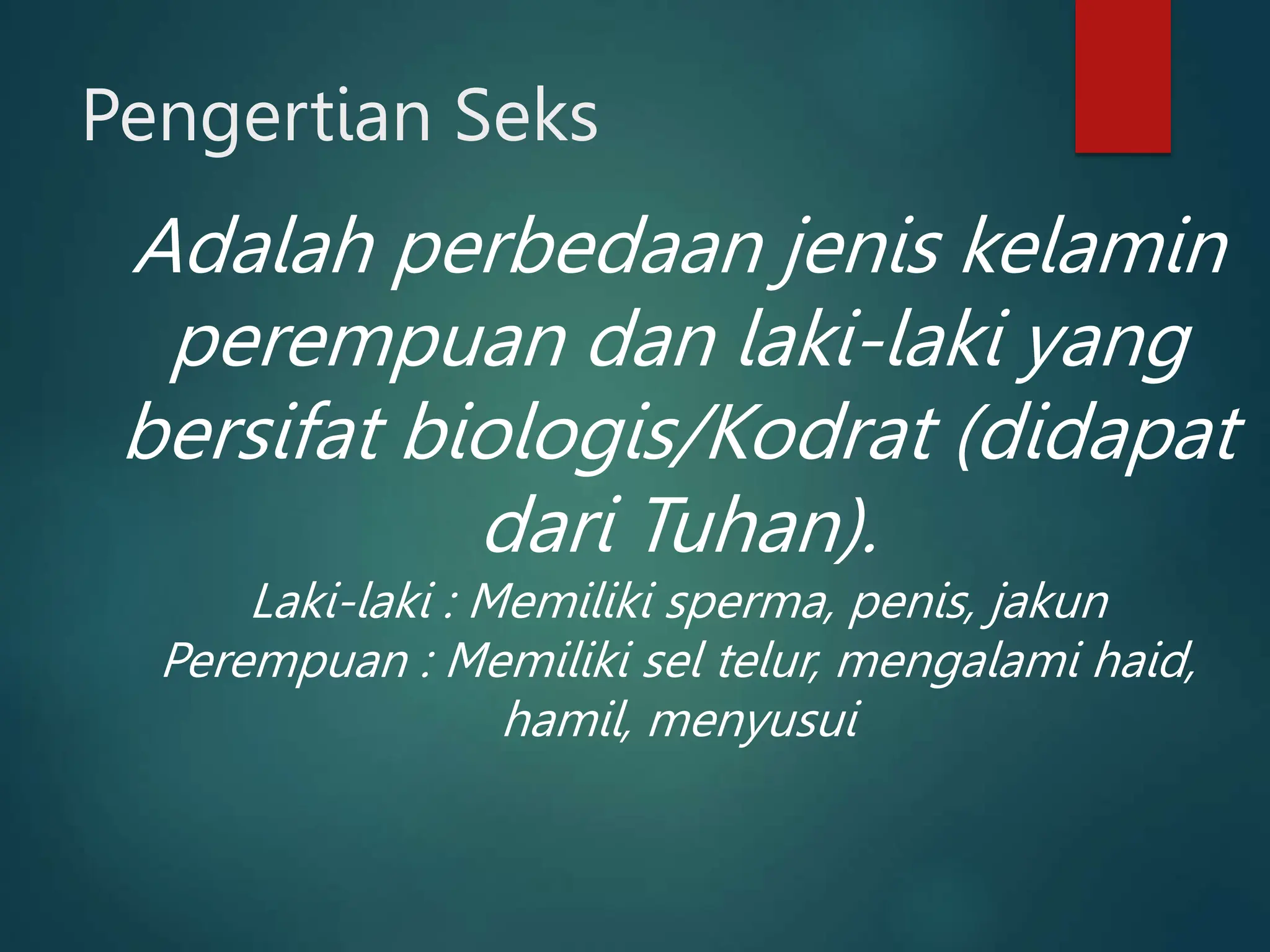 Materi Konsep Gender, Seks, dan Kesetaraan Gender (SIG 2022).ppt Materi Konsep Gender, Seks, dan Kesetaraan Gender (SIG 2022).ppt
