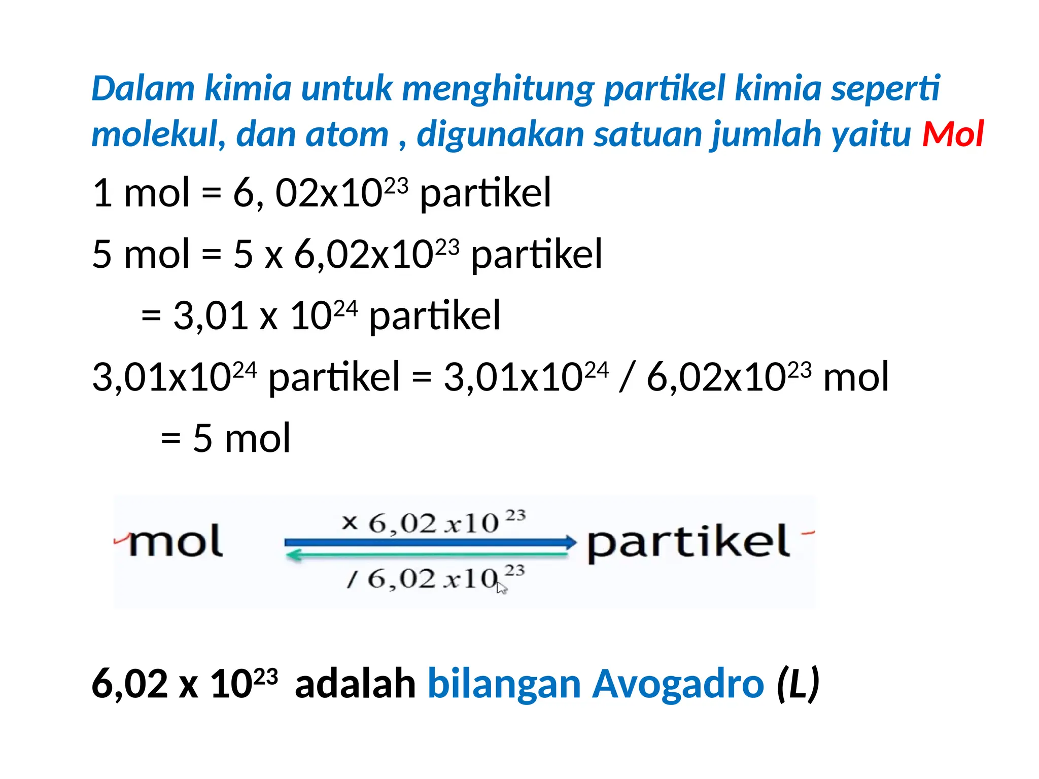 kimia materi konsep mol materi konsep mol | PPT