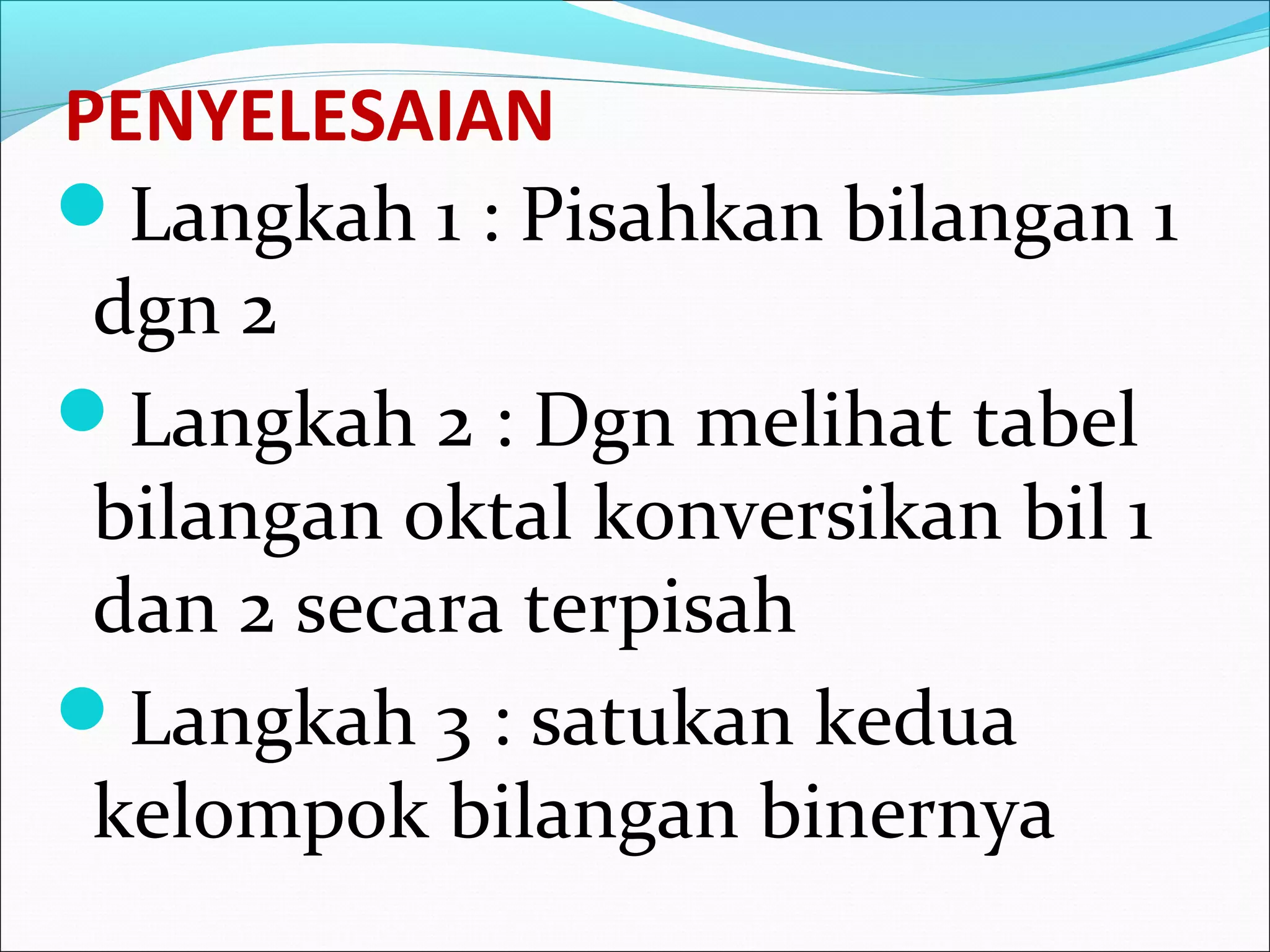 Materi konversi bilangan | PPT