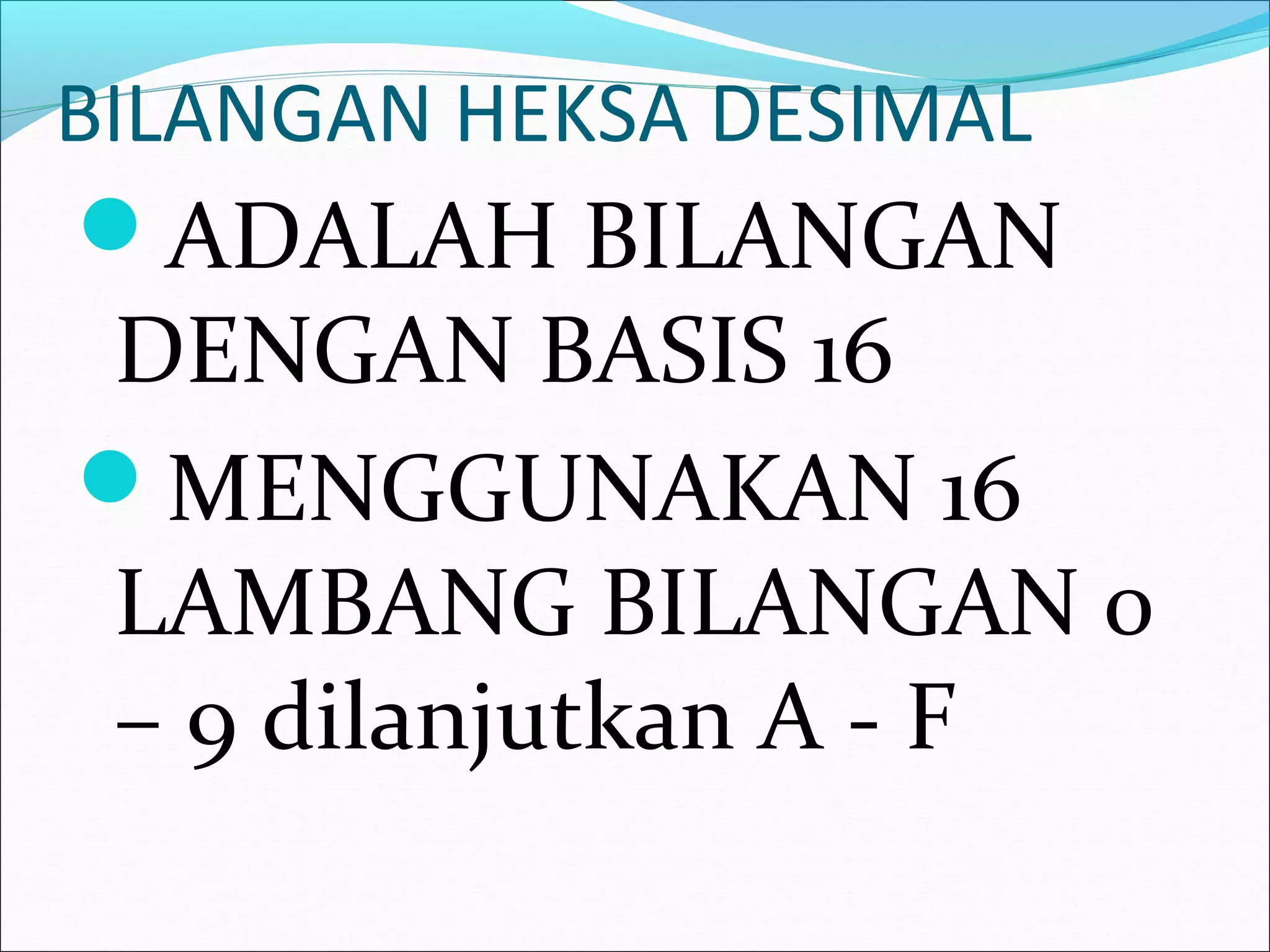 Materi konversi bilangan | PPT