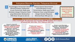 Arah kebijakan Pemerintah terkait Pelaksanaan SPM kesehatan | PDF
