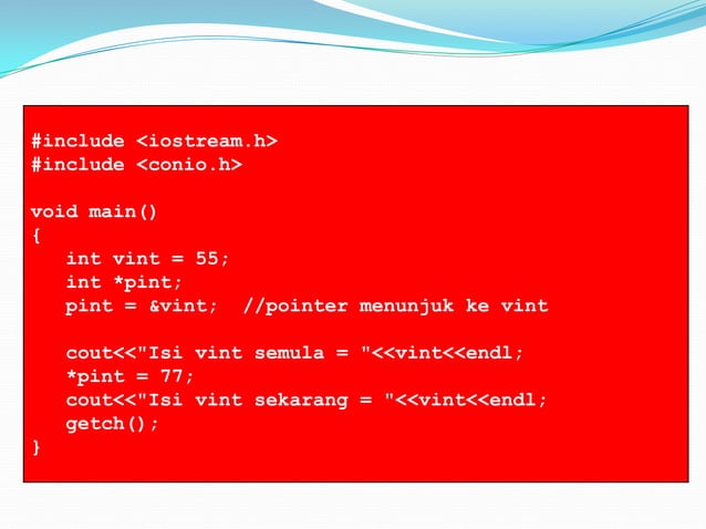 Materi kuliah 03 pointer part 1 | PPTX