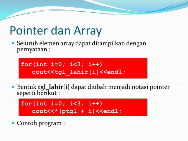 Materi kuliah 04 pointer part 2 | PPT