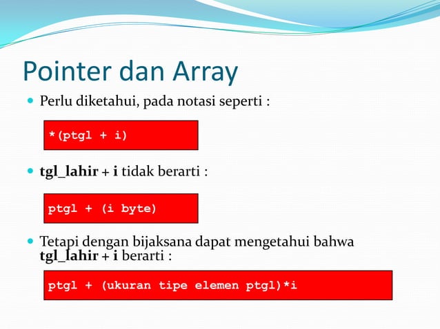 Materi kuliah 04 pointer part 2 | PPT