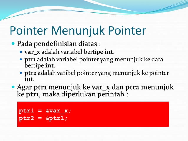 Materi kuliah 05 pointer part 3 | PPT