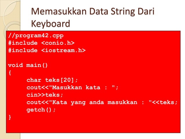 Materi kuliah 17 string | PPTX