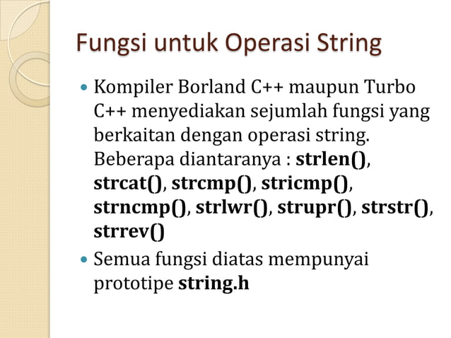 Materi kuliah 17 string | PPTX