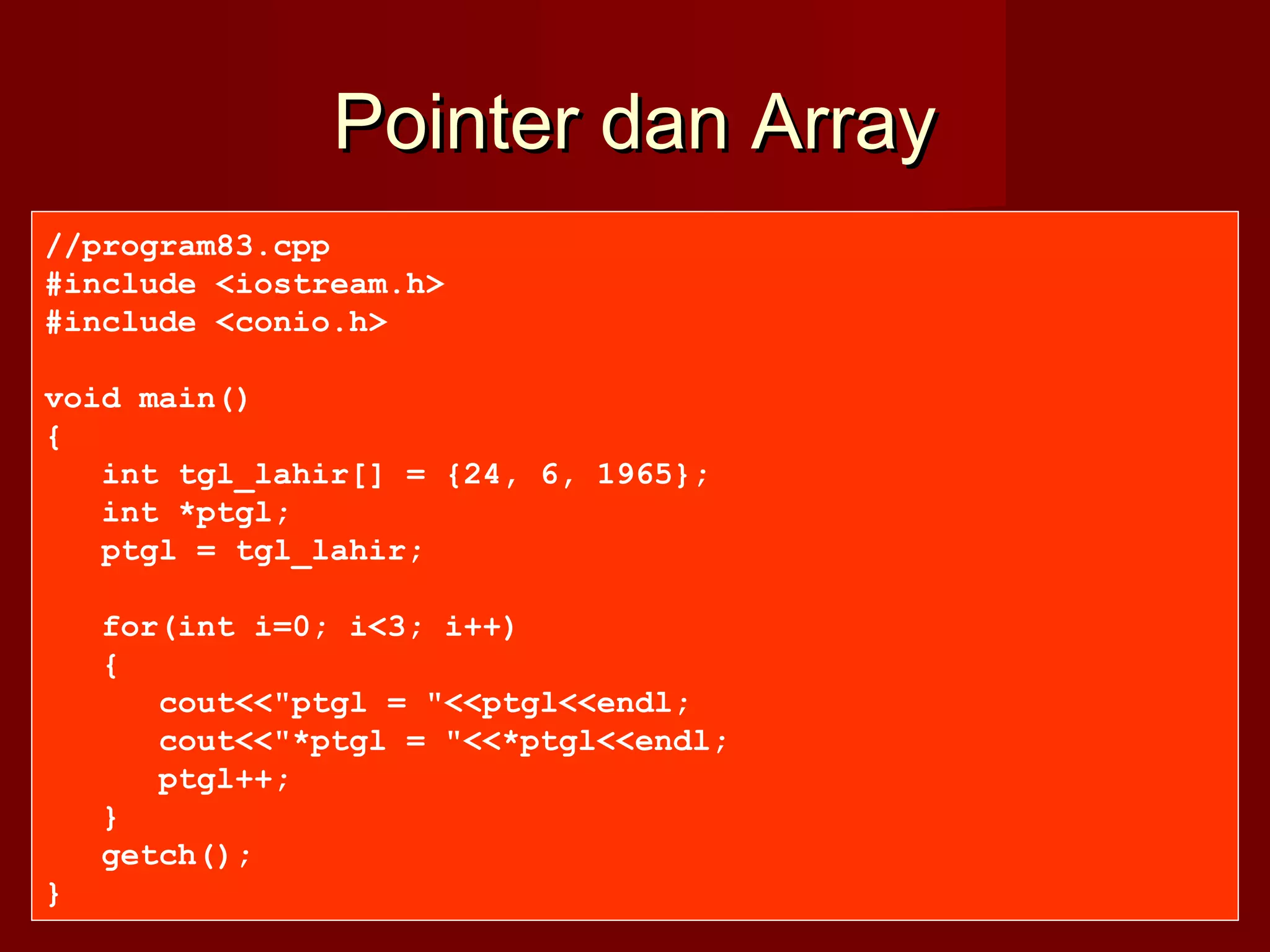 Materi kuliah 22 pointer part 2 | PPT