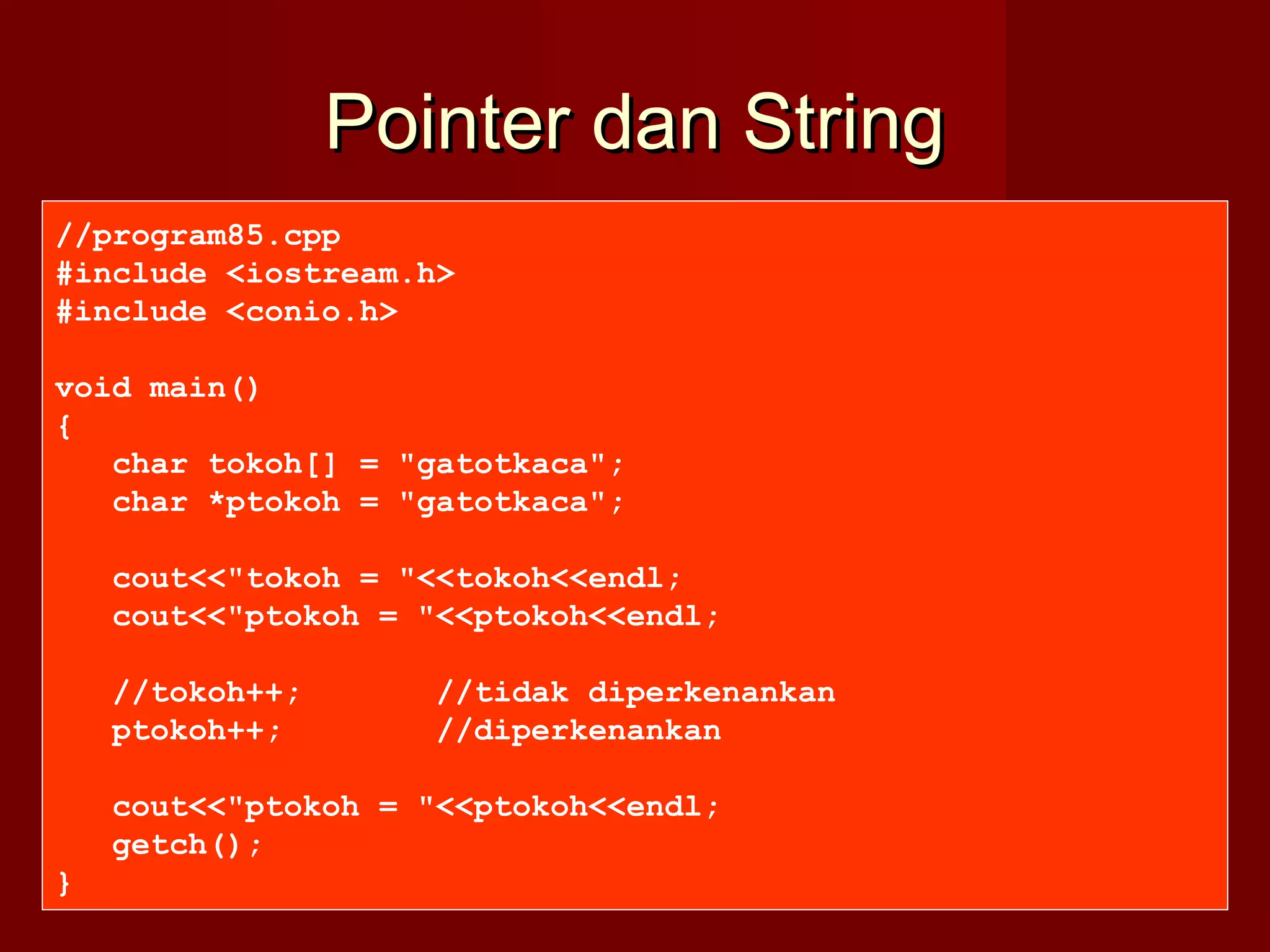 Materi kuliah 23 pointer part 3 | PPT