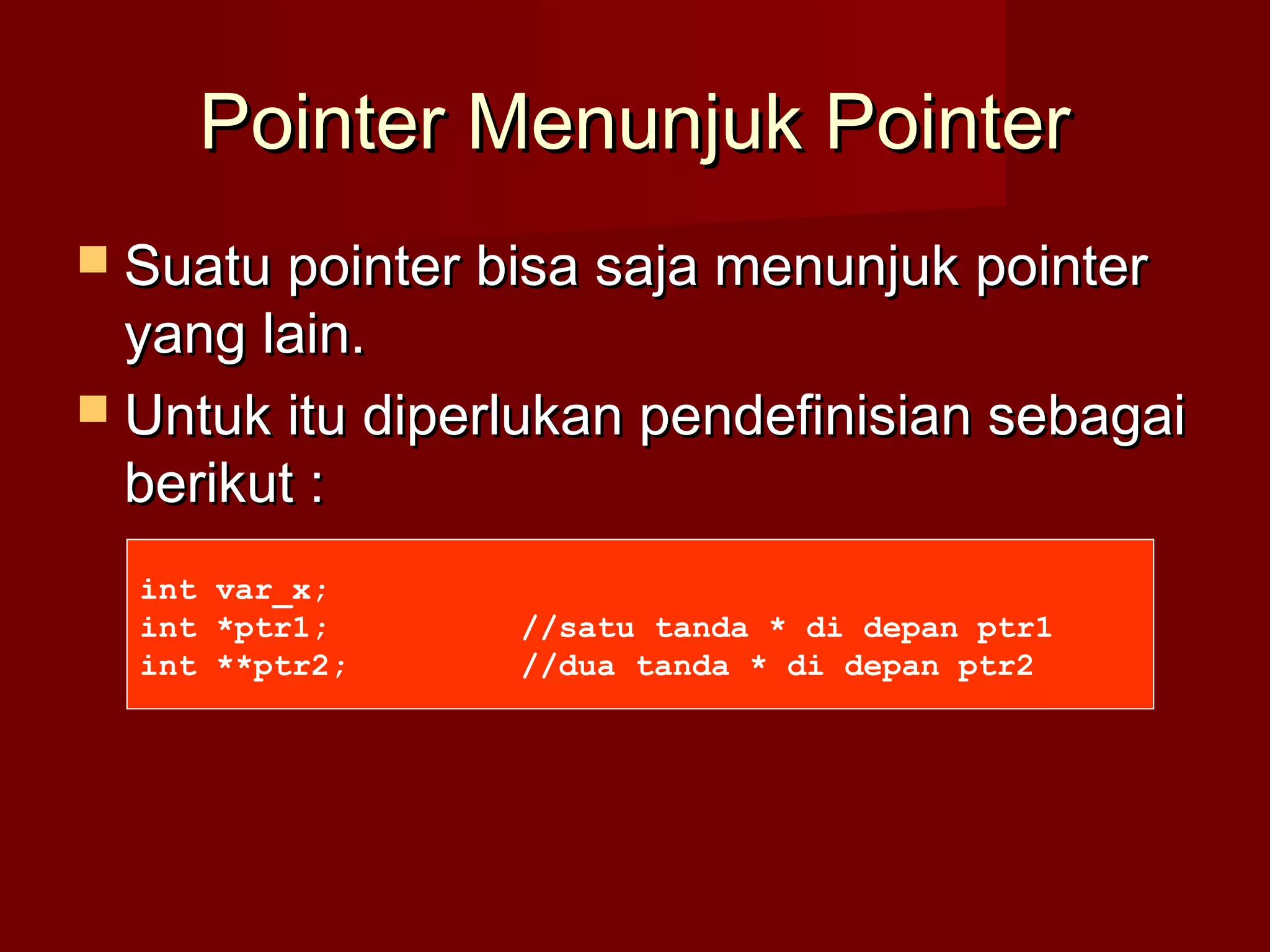 Materi kuliah 23 pointer part 3 | PPT