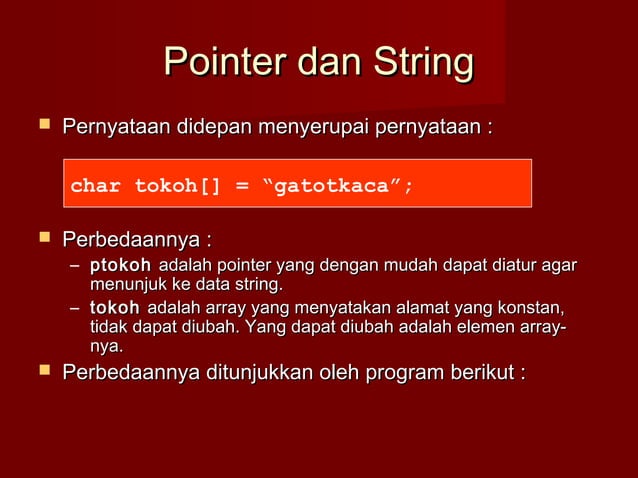 Materi kuliah 23 pointer part 3 | PPT