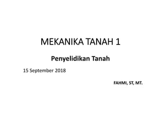 Tanah 1 | PPT