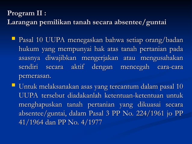 Materi Kuliah OL H.Agraria (3-Landreform).ppt