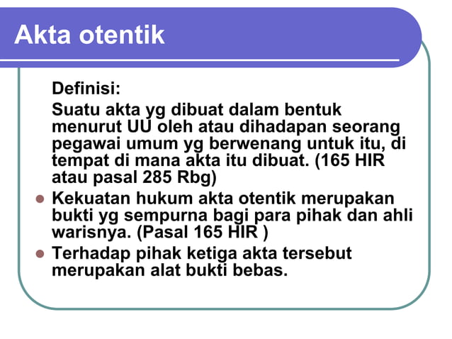 Materi Kuliah OL Haper - Pembuktian. ppt | PPT