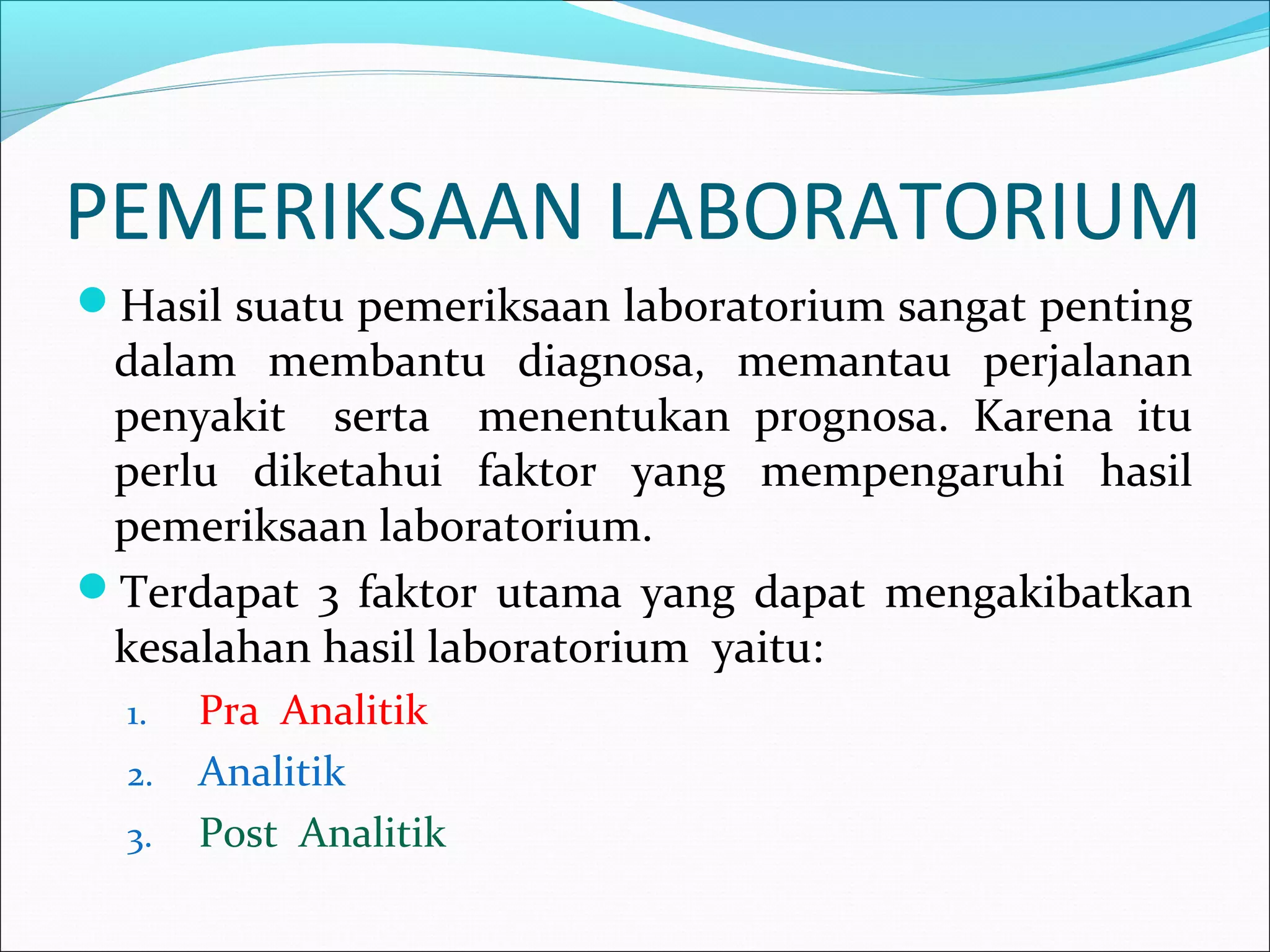 Materi kuliah pemeriksaan diagnostik | PPT