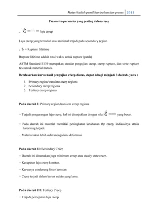Materi kuliah tentang creep 012 | PDF