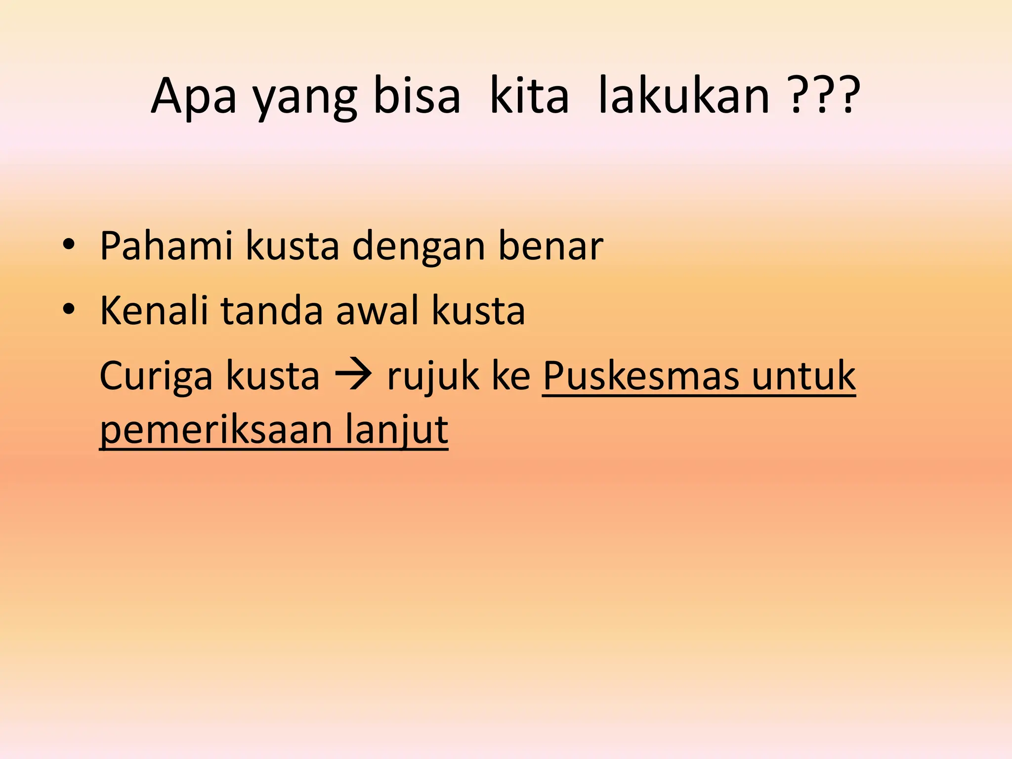 materi penyakit kusta untuk orang awam indonesia | PPTX