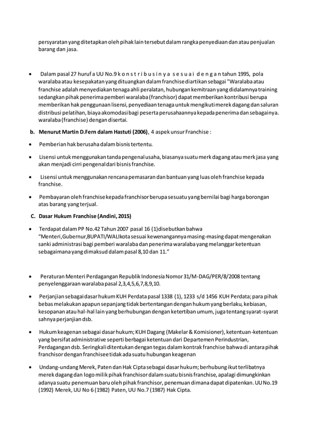 Materi kwu 1 minggu 5 (model bisnis konvensional, waralaba, e commerce) | PDF