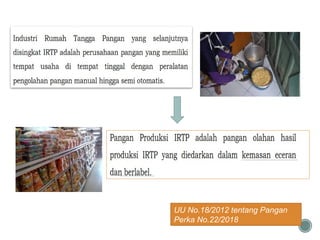 Materi Label Keamanan Pangan pangan aman ppt | PPTX