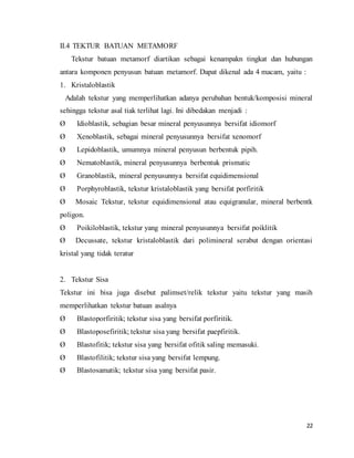 Materi laporan lengkap petrologi | DOCX