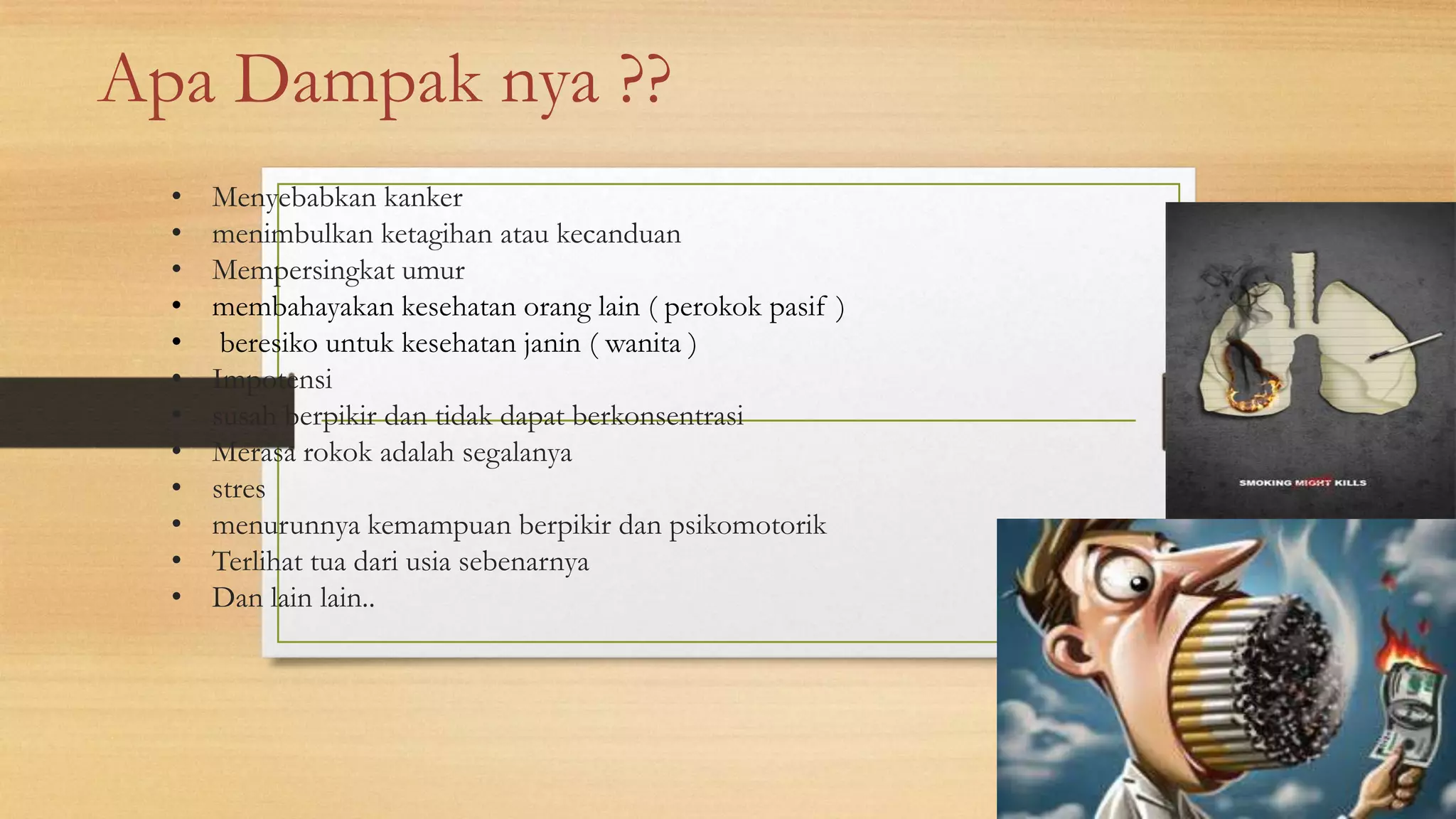 Materi layanan informasi dampak nikotin | PPT